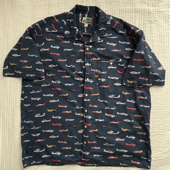 Johnny Cotton | Shirts | Johnny Cotton Xl Vintage Biplaneairplane ...